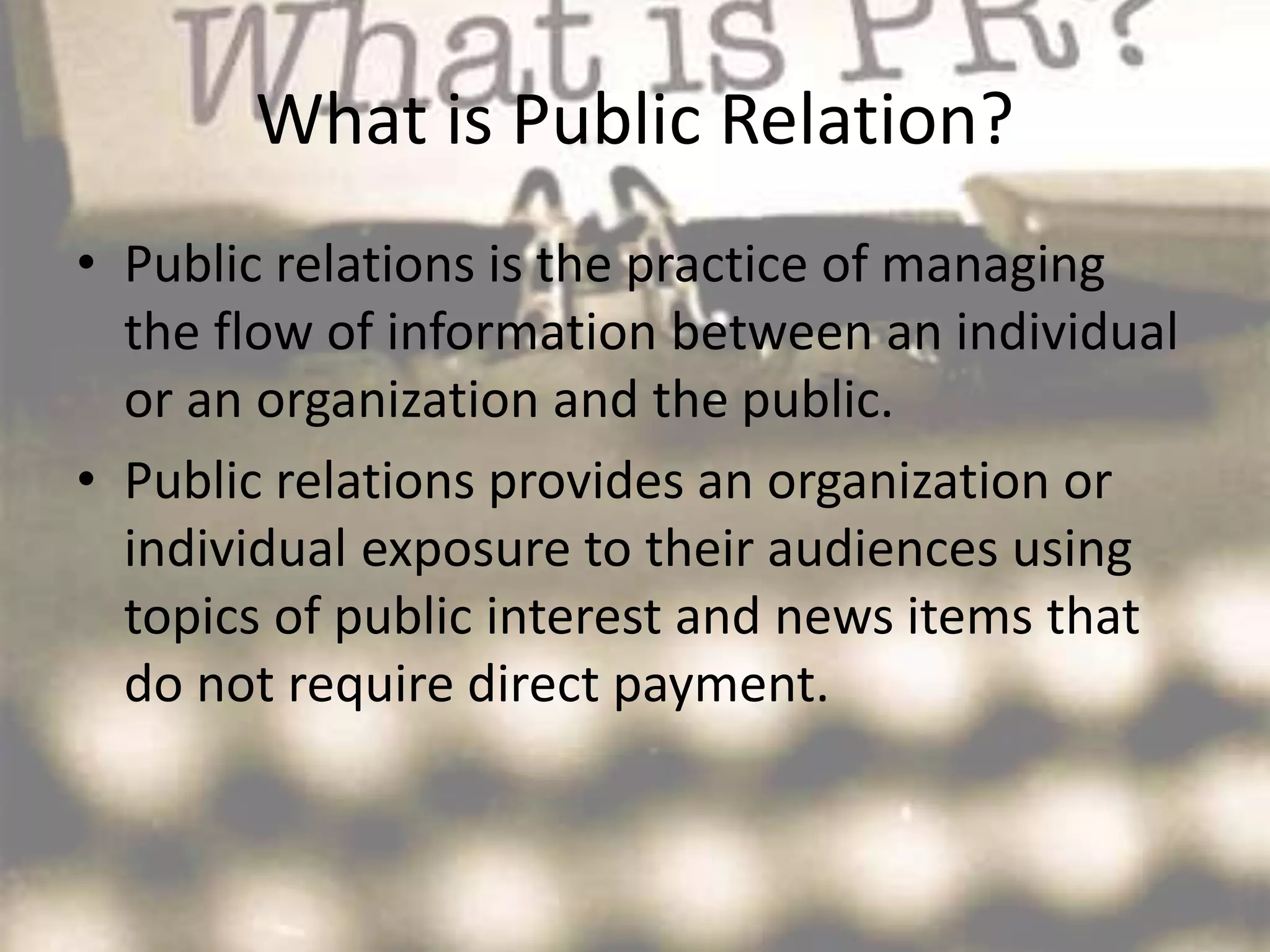 internal and external public relations | PPTX