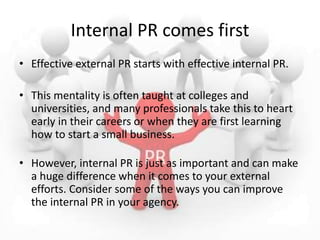 internal and external public relations | PPTX
