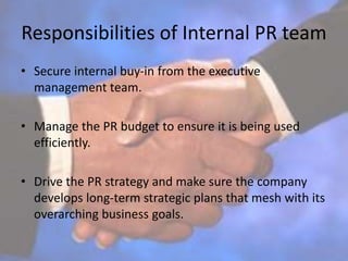 internal and external public relations | PPTX