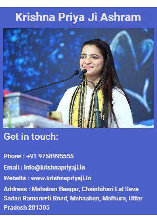 Krishna priya ji ashram | PDF