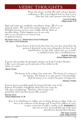 Madhu Pandit - Krishna voice 2010 01(jan) | PDF