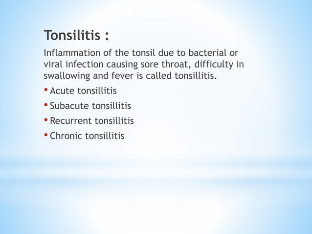 acute tonsillitis | PPTX