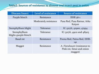 CROP IMPROVEMENT IN ONION (Allium cepa L.) | PPTX