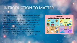 ppt of matter in our surroundings of class 9 CBSE | PPTX