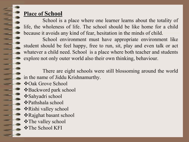 Educational philosopher jiddu krishnnamurthy | PPTX