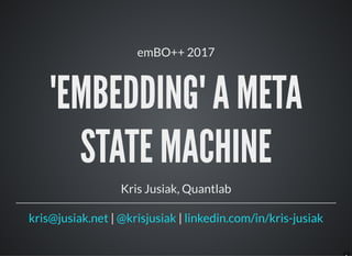 'Embedding' a meta state machine | PDF