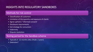 Regulatory Sandbox (June 2017) | PPTX | Financial Regulation | Economy