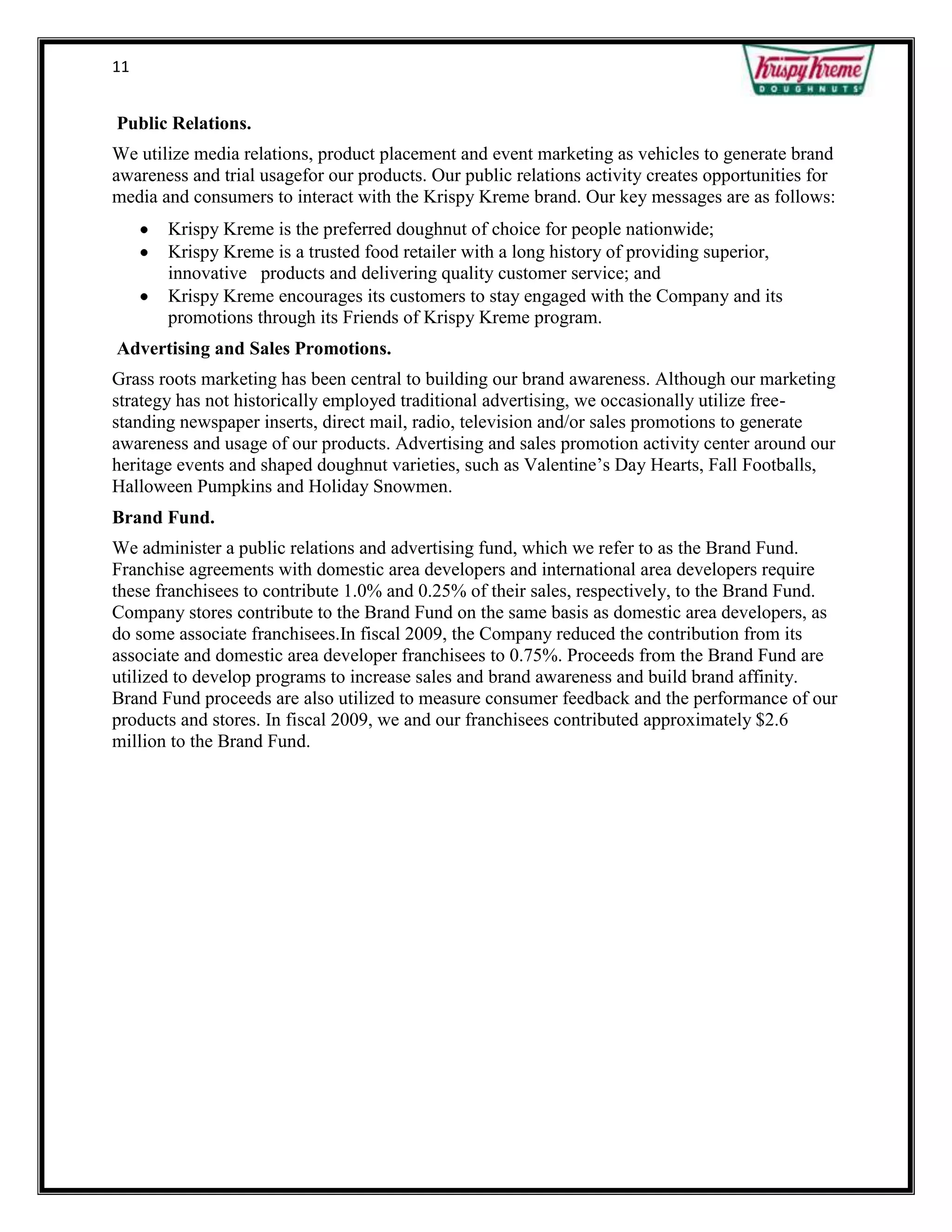 Krispy cream case study final | DOCX