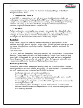 Krispy cream case study final | DOCX