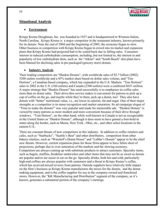 Krispy cream case study final | DOCX