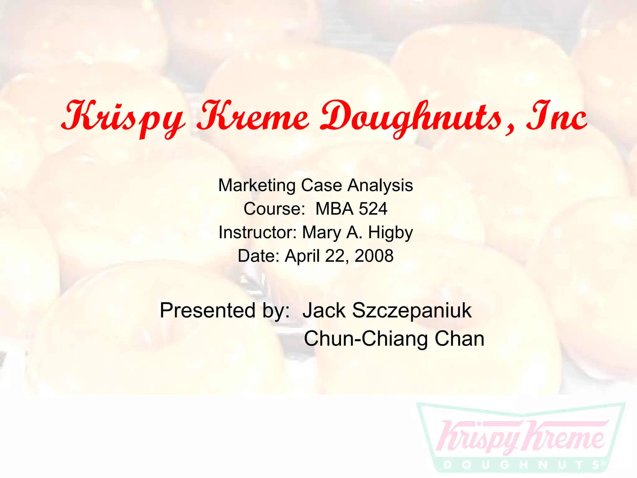 Krispy Kreme Doughnuts | PPT