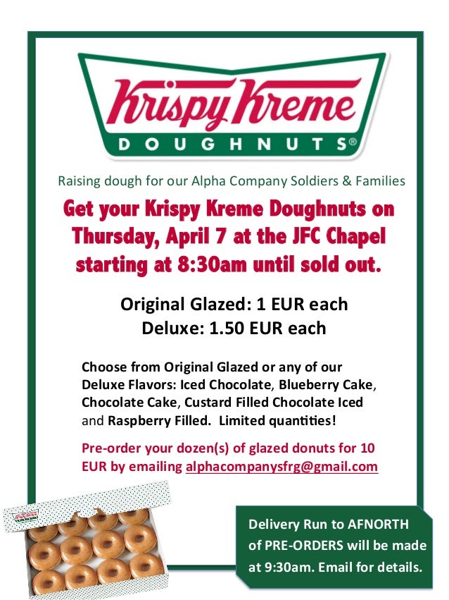 Krispy Kreme Fundraiser Flyer Template Krispy Kreme Fundraiser Flyer Template