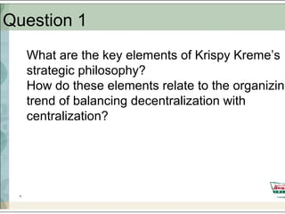Krispy Kreme Case Study Solution | PPT | Business and Finance
