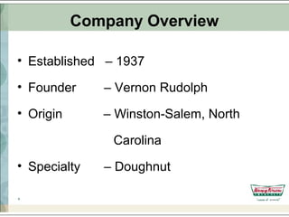 Krispy Kreme Case Study Solution | PPT | Business and Finance