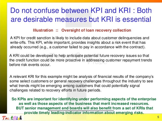 Key Risk Indicators : Bet on the risks you carry