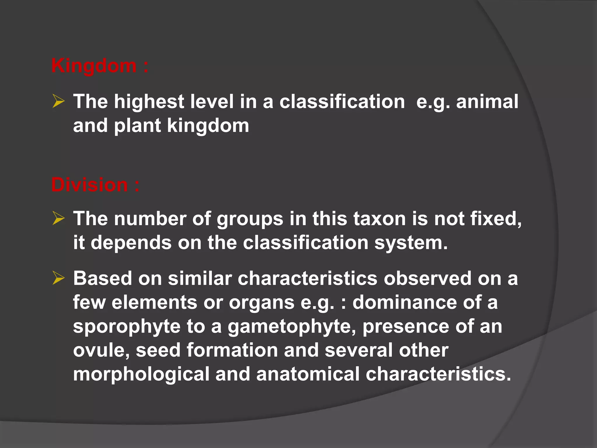 Introduction to Taxonomy, Components and Major Plant Taxonomist | PPTX