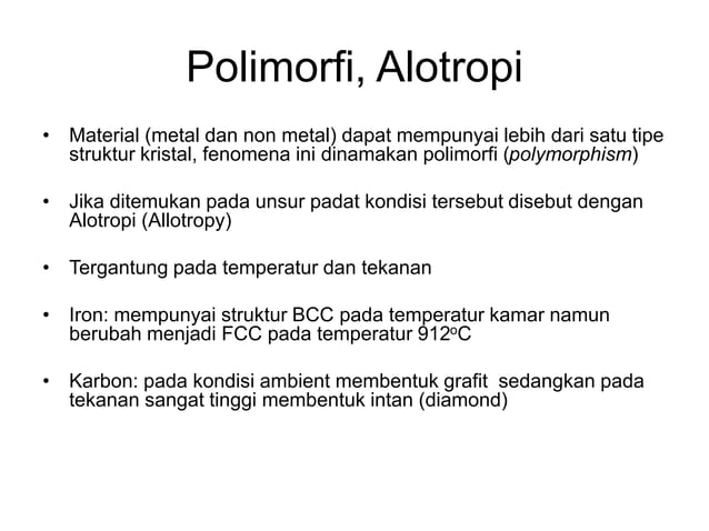 Jenis jenis struktur kristal senyawa kimia | PPT