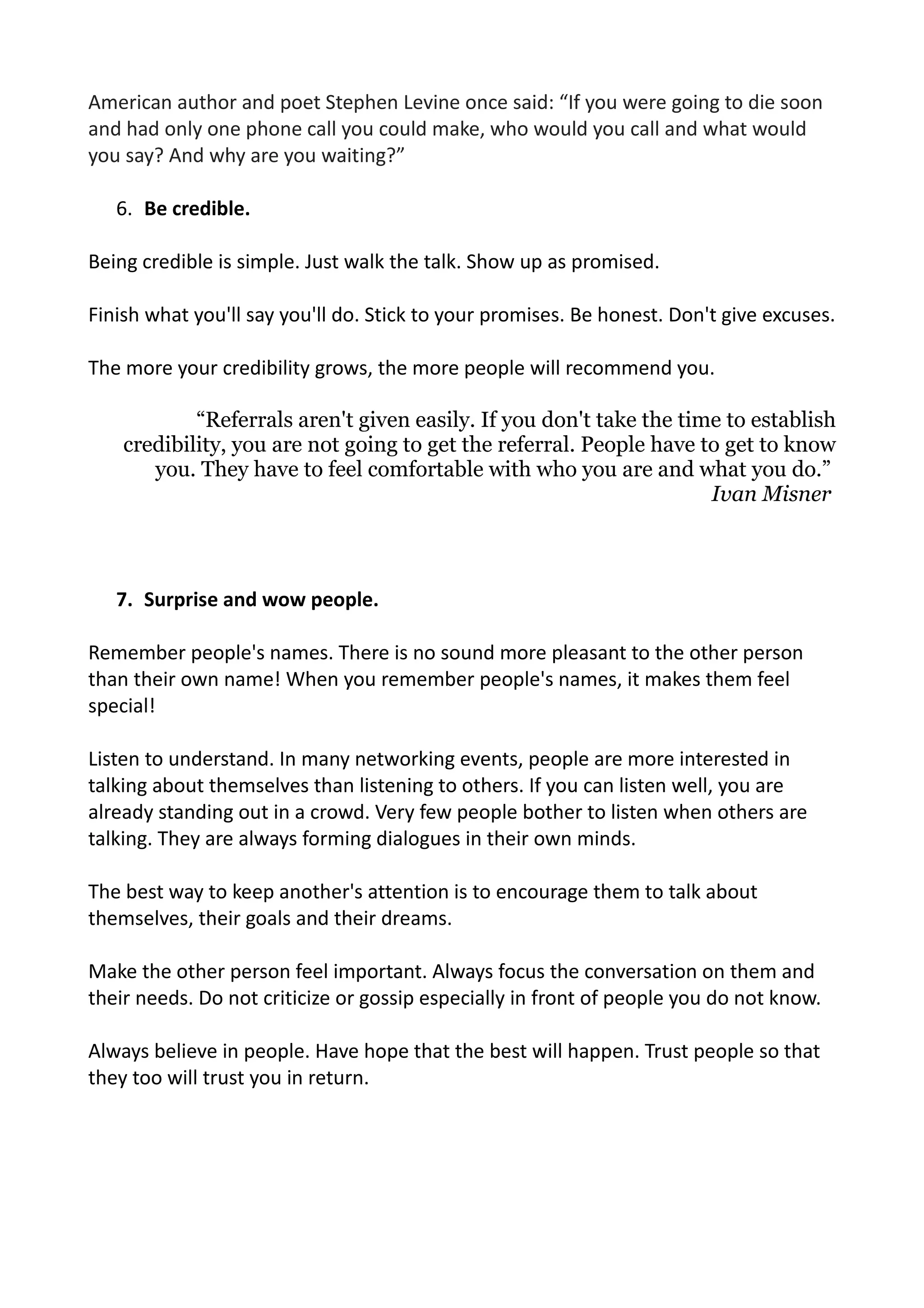 Handouts for The Magic of Relationships talk | PDF