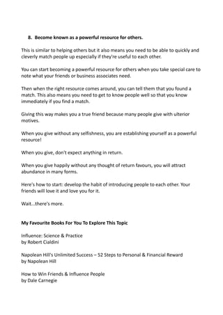 Handouts for The Magic of Relationships talk | PDF