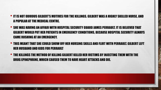 Kristen Gilbert | PPT | Free Download