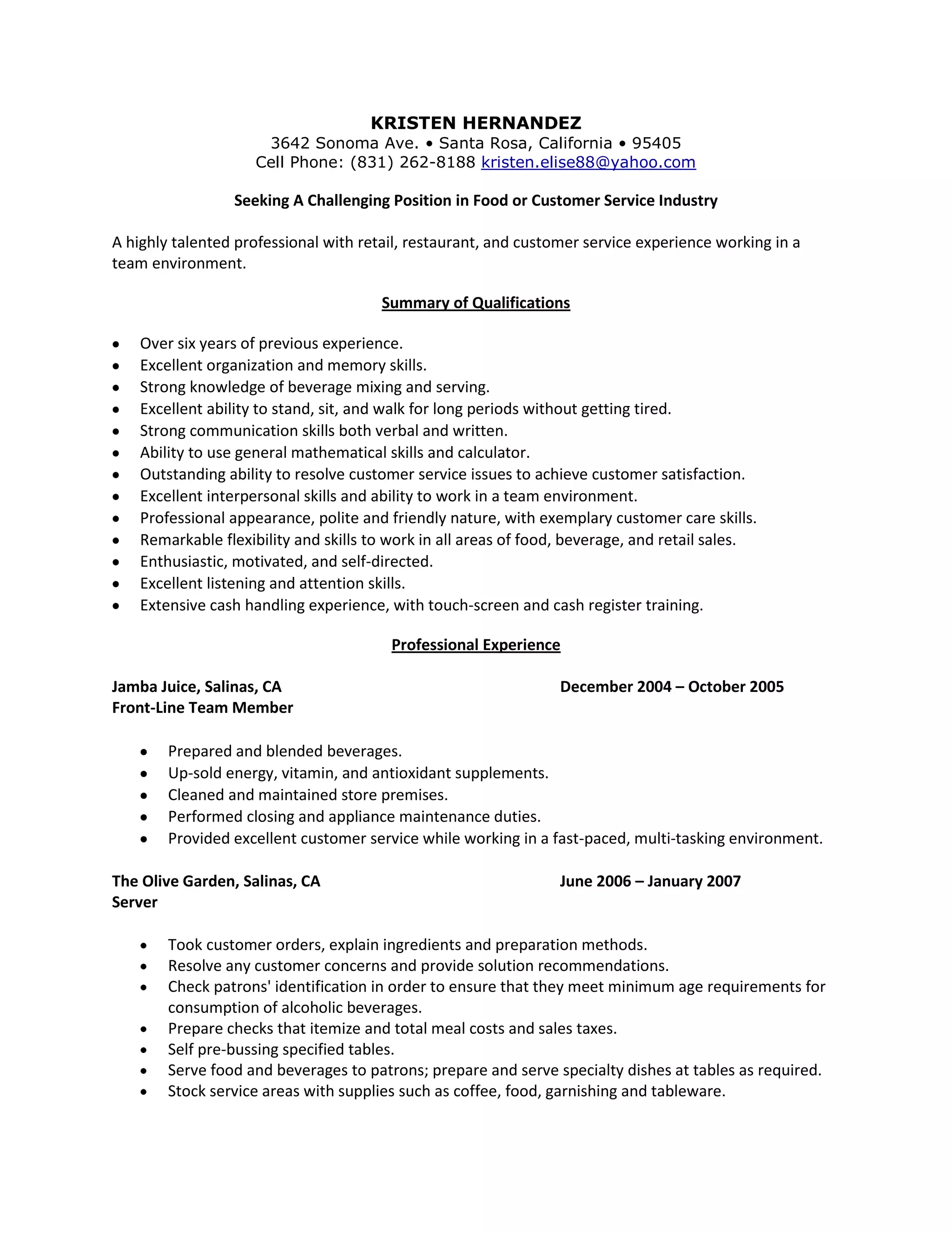 Kristen hernandez.resume | DOCX