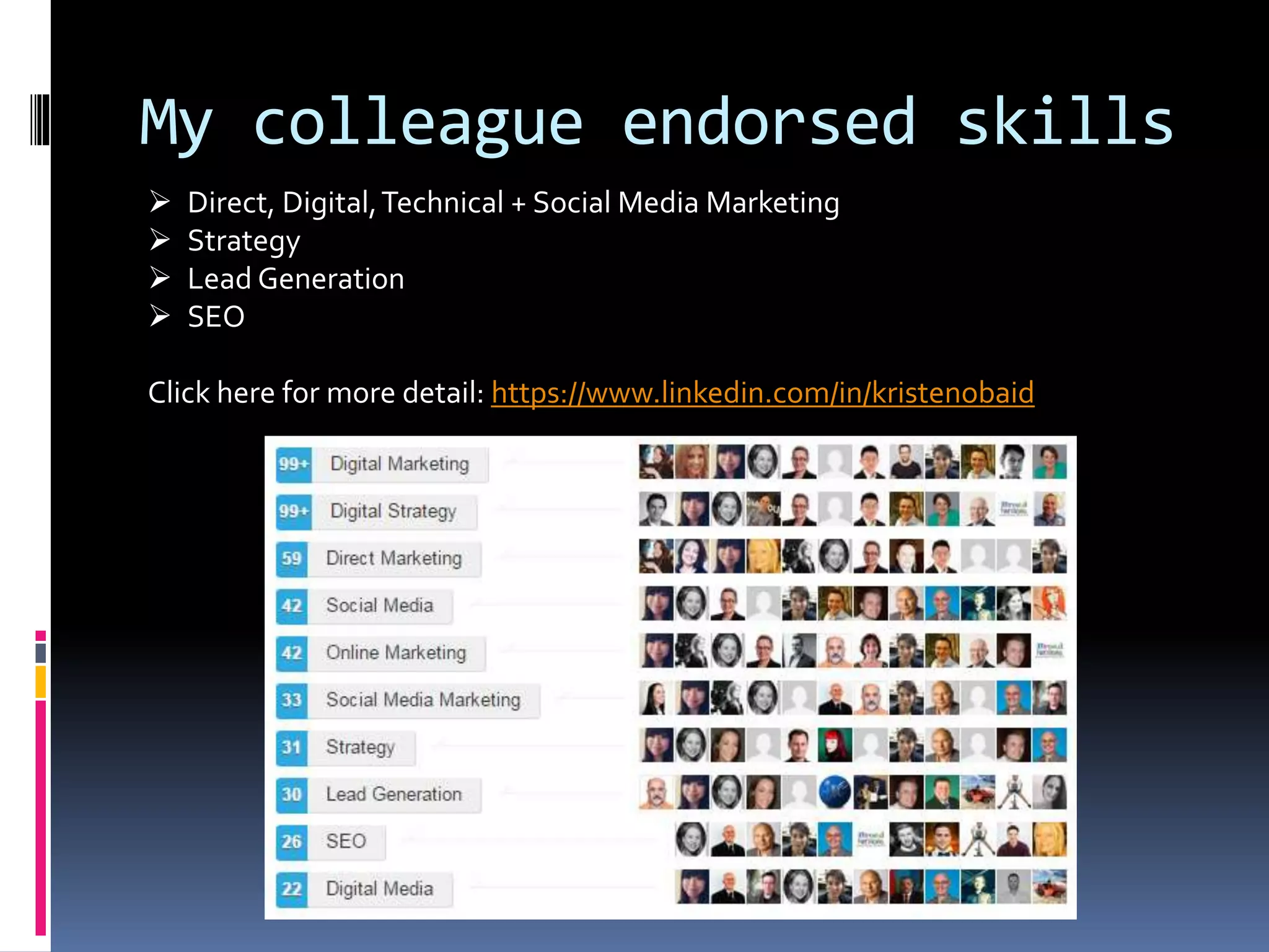 Kristen Obaid's MarTech Resume | PPT