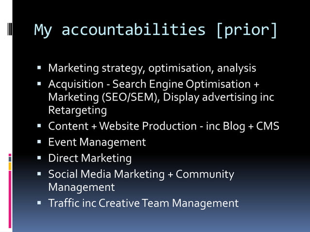 Kristen Obaid's MarTech Resume | PPT