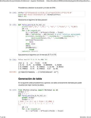 Kristhyan kurtlazartezubia evidencia1-metodosnumericos | PDF