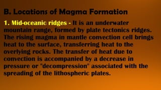 Earth's Internal Heat and Magma Formation | PPTX