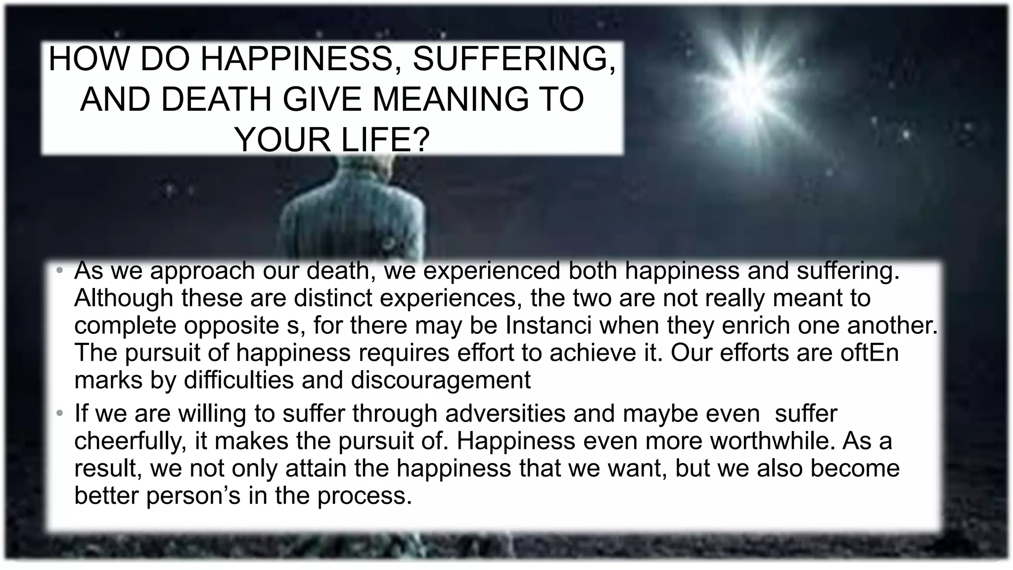 HUMAN PERSONS AS ORIENTED TOWARDS THEIR IMPLEMENTING DEATH | PPTX