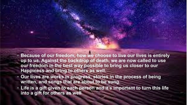 HUMAN PERSONS AS ORIENTED TOWARDS THEIR IMPLEMENTING DEATH | PPTX ...
