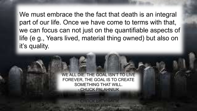HUMAN PERSONS AS ORIENTED TOWARDS THEIR IMPLEMENTING DEATH | PPTX ...