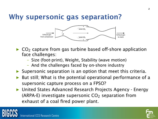 CO2 capture from offshore gas turbines using supersonic gas separation ...
