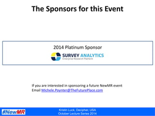 Kristin Luck - Tips on Being an Entrepreneur | PPT