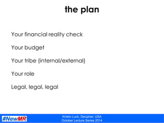 Kristin Luck - Tips on Being an Entrepreneur | PDF | Startups | Business