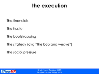 Kristin Luck - Tips on Being an Entrepreneur | PDF | Startups | Business