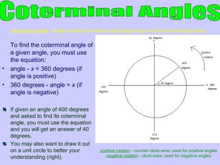Kristi's Trig. for Dummies | PPT