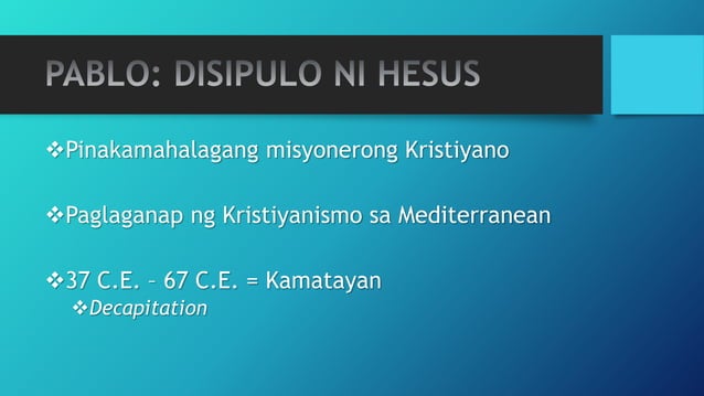 Kristiyanismo | PPTX