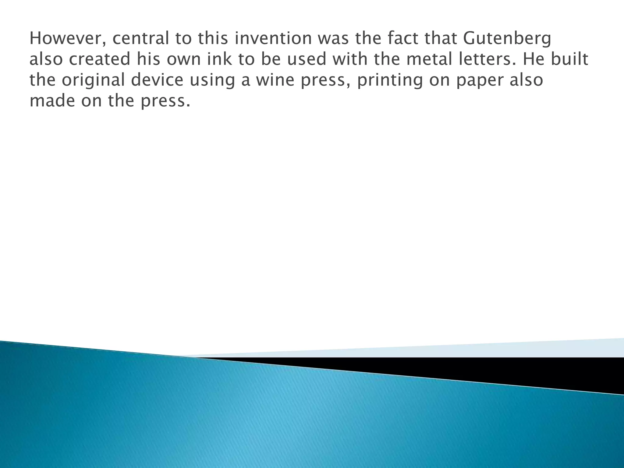 How a Mechanical Engineering Invention led to Mass Communication | PPT