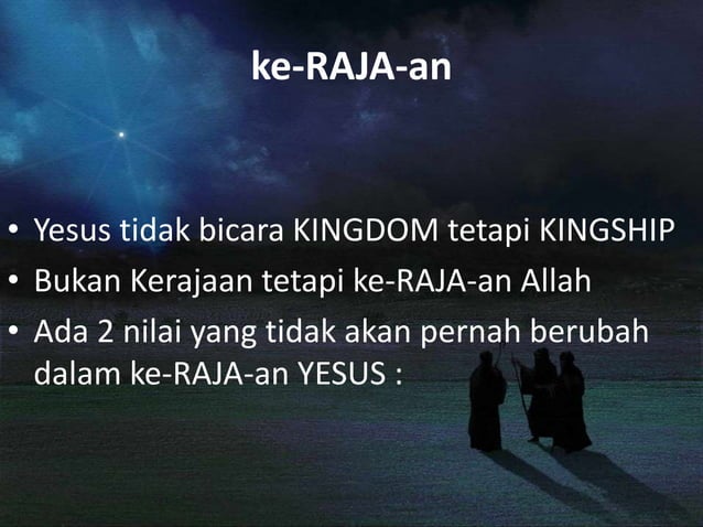 Kotbah Kristus adalah raja | PPTX