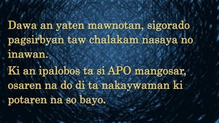 Kristyano mana kapilyano a magsirsirbi do dyos.pptx
