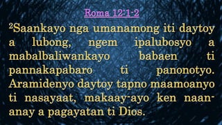 Kristyano mana kapilyano a magsirsirbi do dyos.pptx