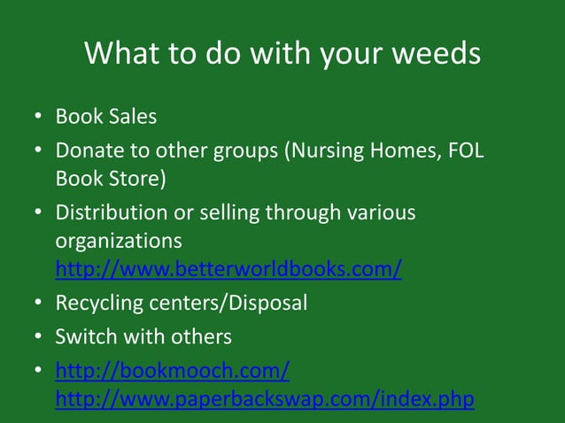 Weeding for School Libraries by Kristy Gates | PPT