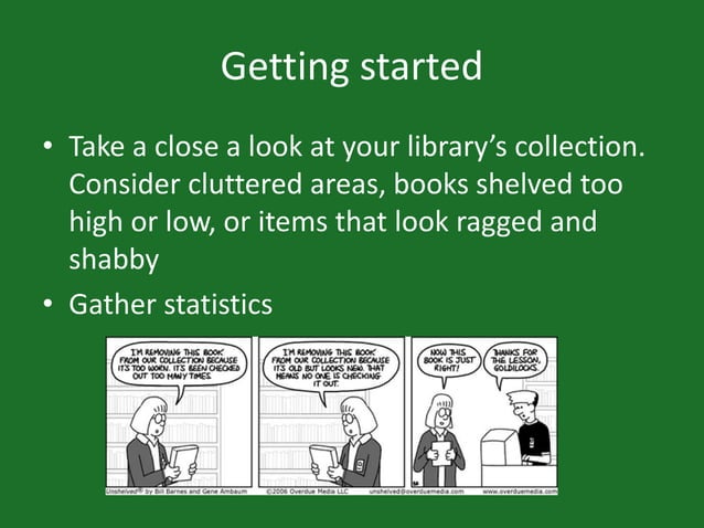 Weeding for School Libraries by Kristy Gates | PPT