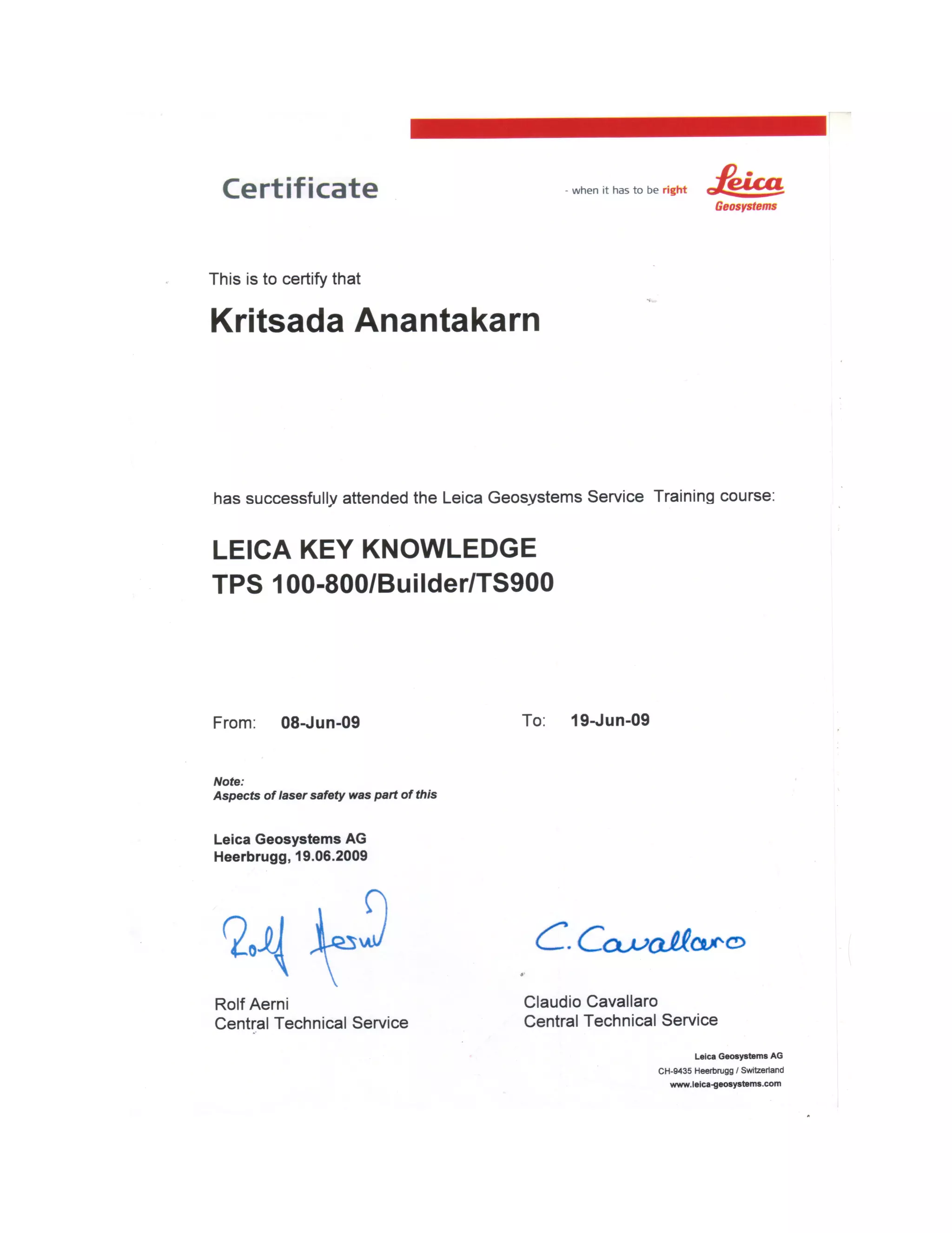 Krit certificate | DOC