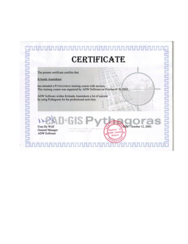 Krit certificate | DOC