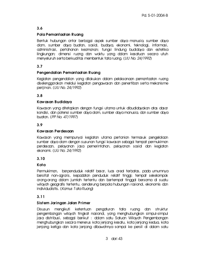 Kriteria pengendalian pemanfaatan ruang | PDF