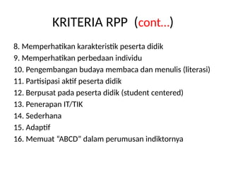 BEBERAPA KRITERIA DALAM PEMBUATAN RPP.pptx