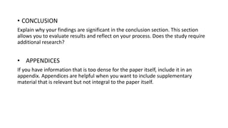 Technical report writing and research paper writing. | PPTX