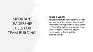 Leadership and team building - general proficiency (2) | PPTX